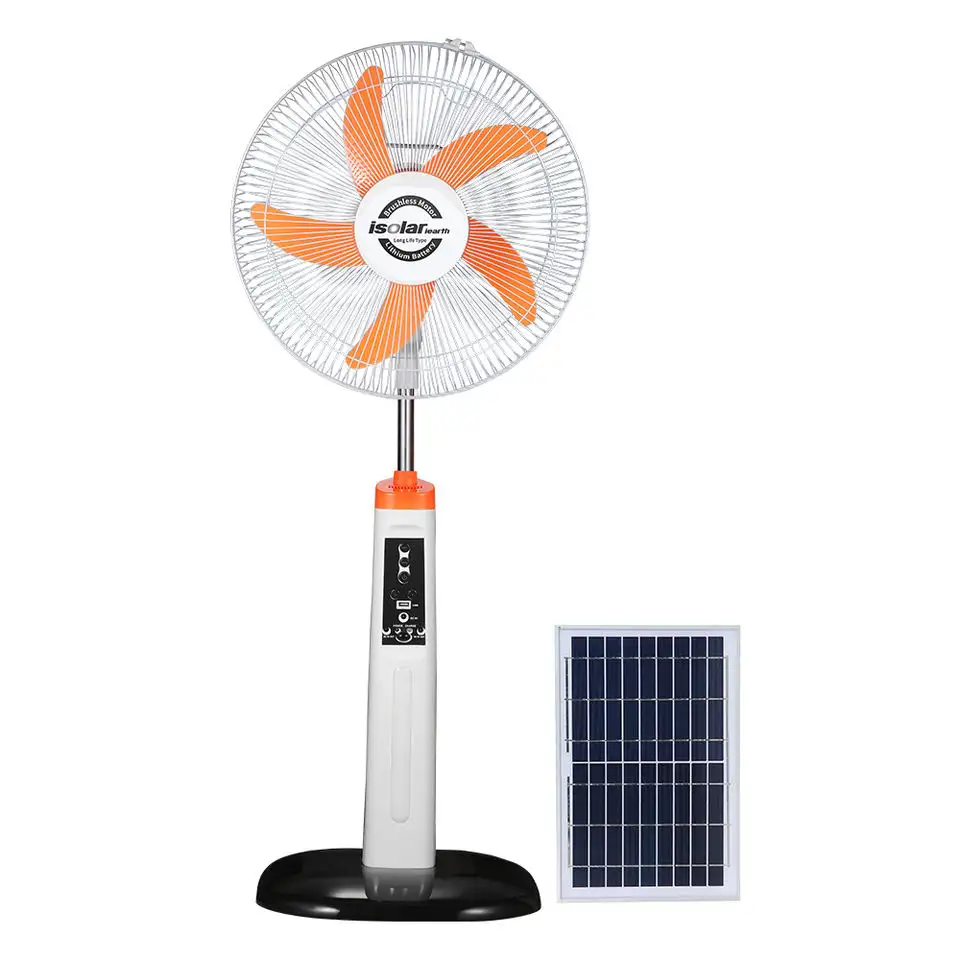 16 Inch Solar Fan - Rechargeable AC DC - Munandi Electronics For Sale